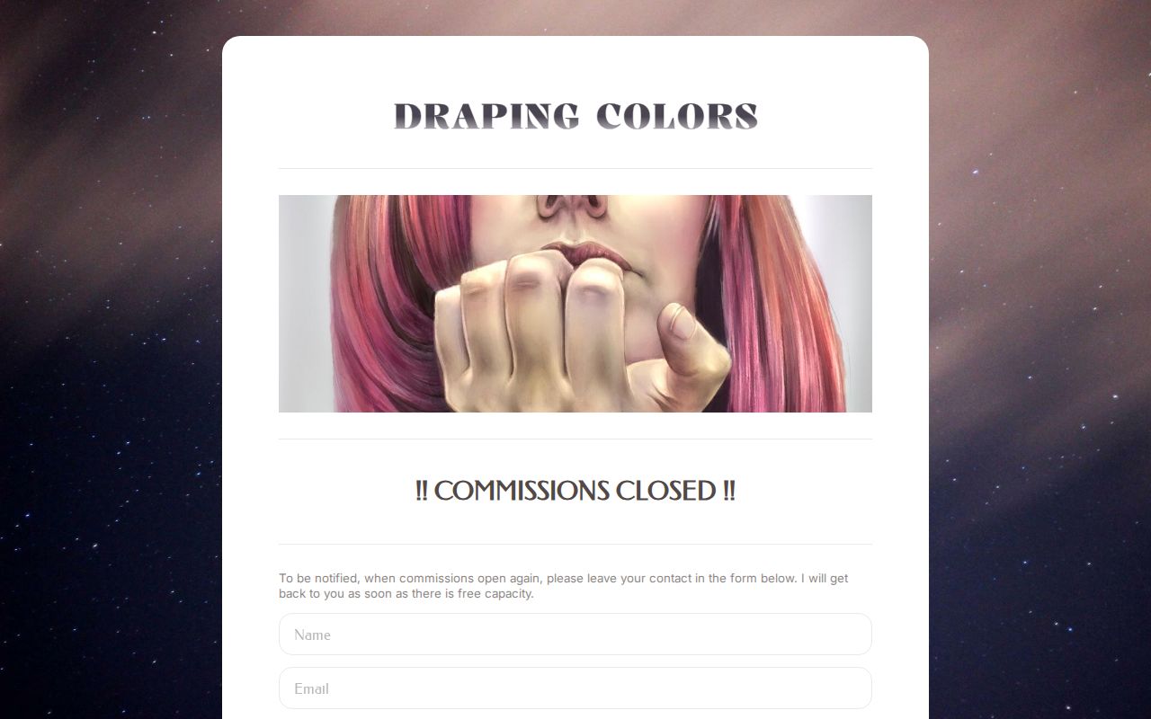 Draping Colors Commissions